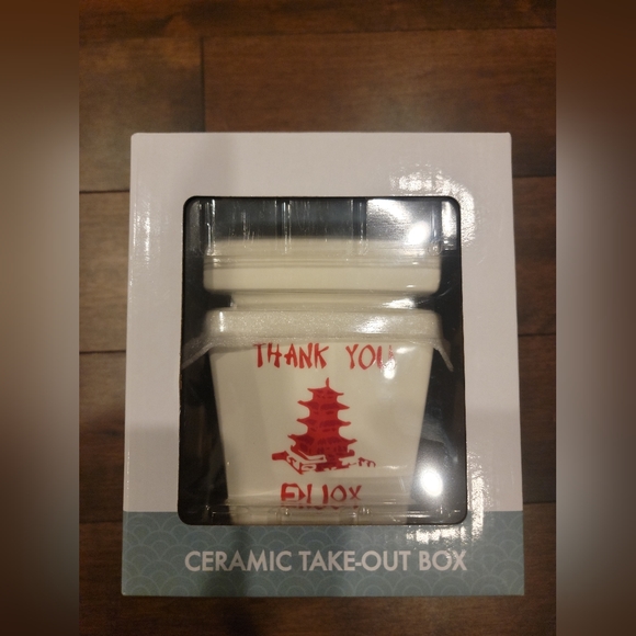 Source Unknown | Accents | New Ceramic Chinese Takeout Box With Lid ...